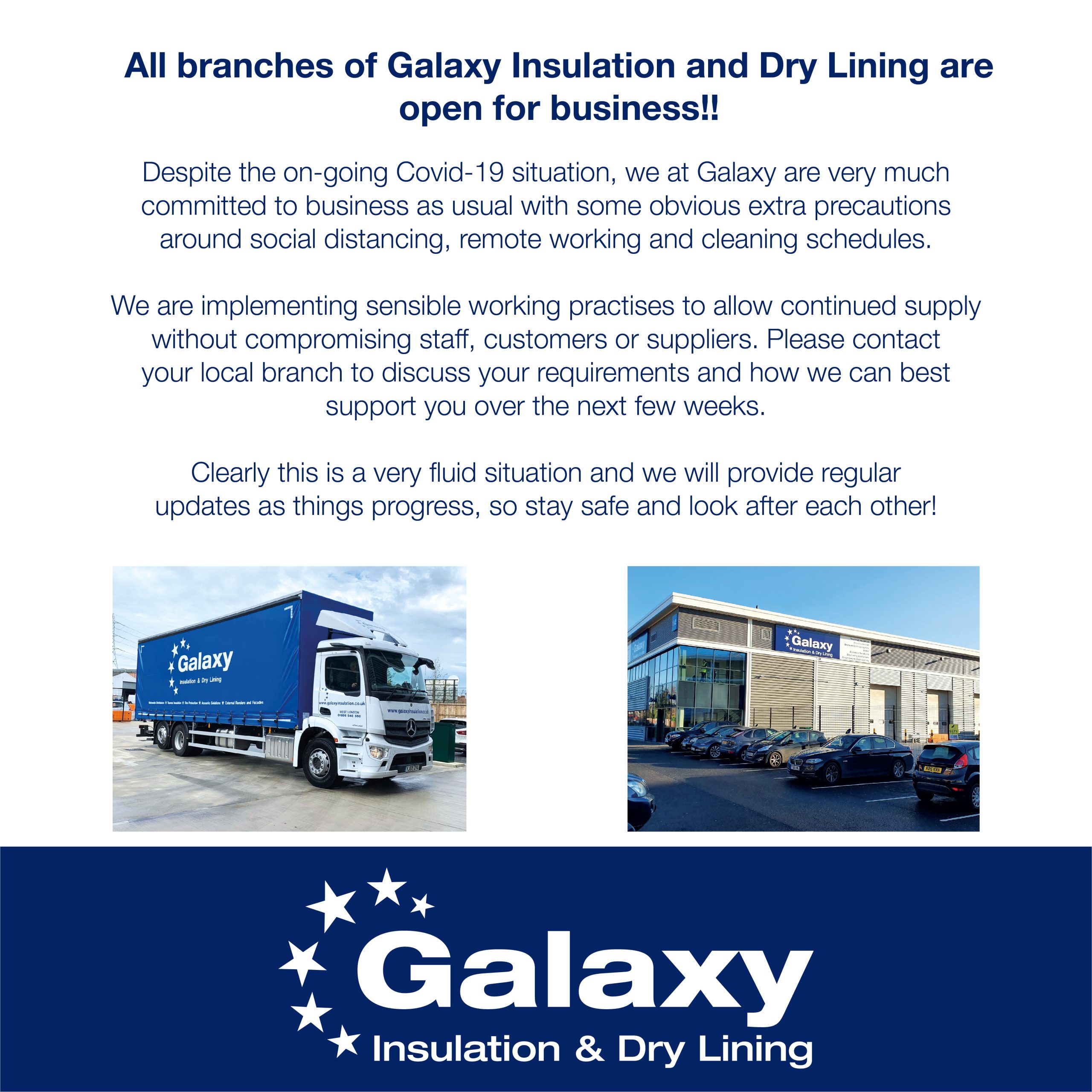 COVID-19 Update | Galaxy Insulation